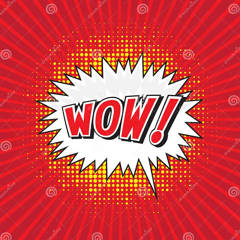WOUAH ! mot comique illustration de vecteur. Illustration du coutume ...