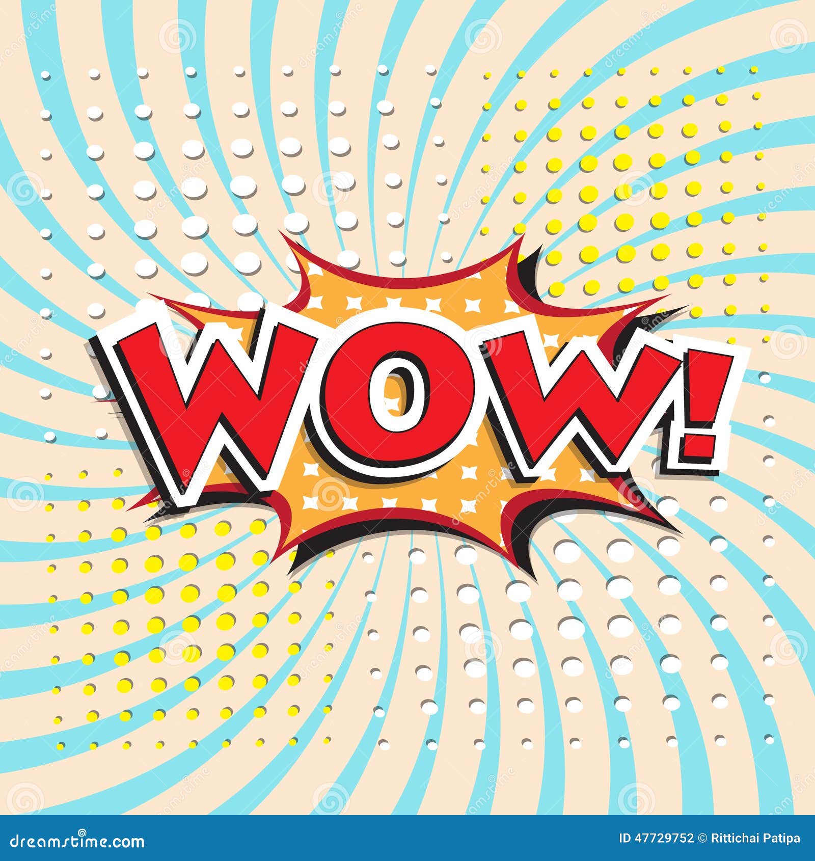 WOUAH ! mot comique illustration de vecteur. Illustration du concept ...