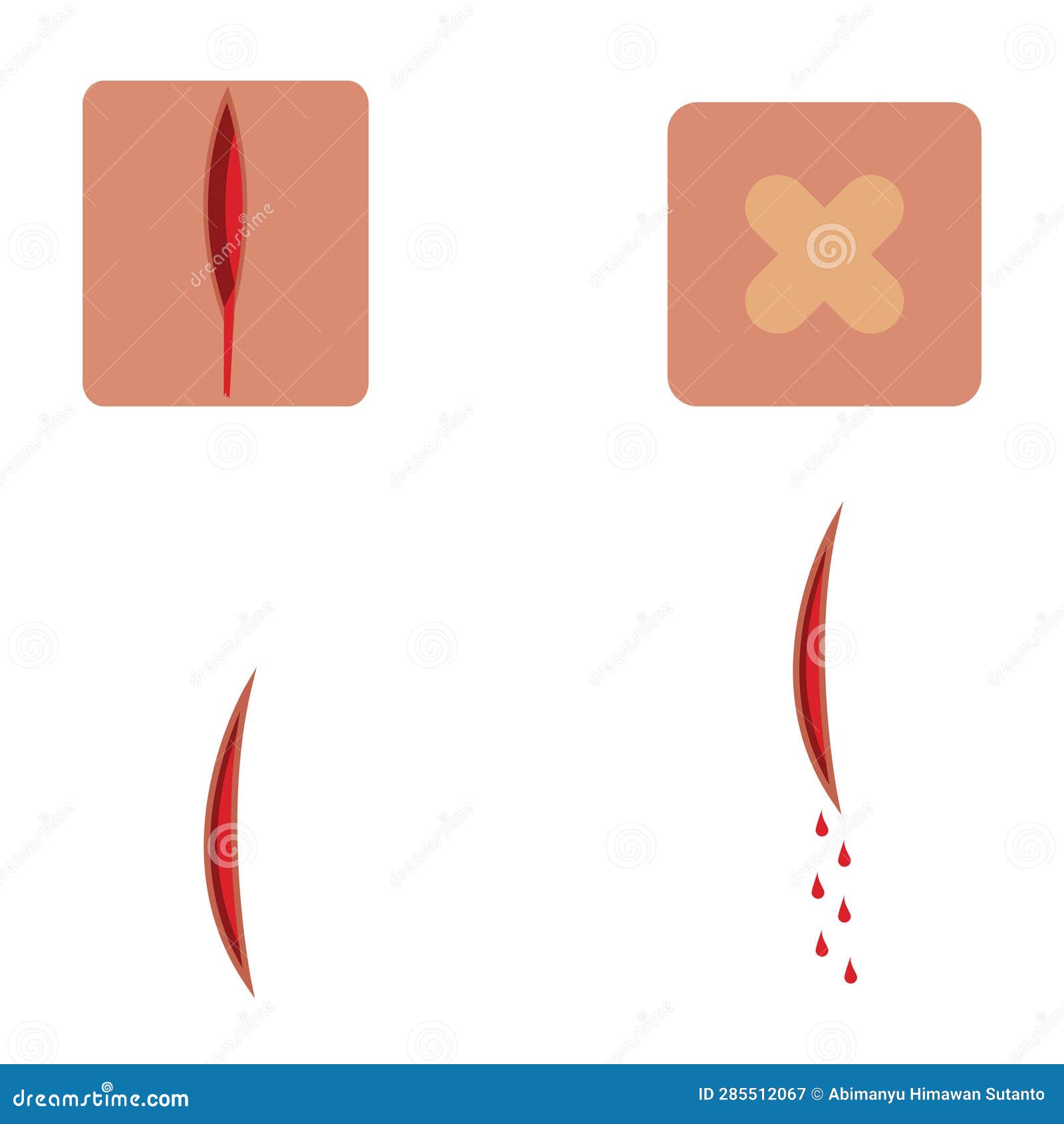 Wound icon vector stock vector. Illustration of hurt - 285512067