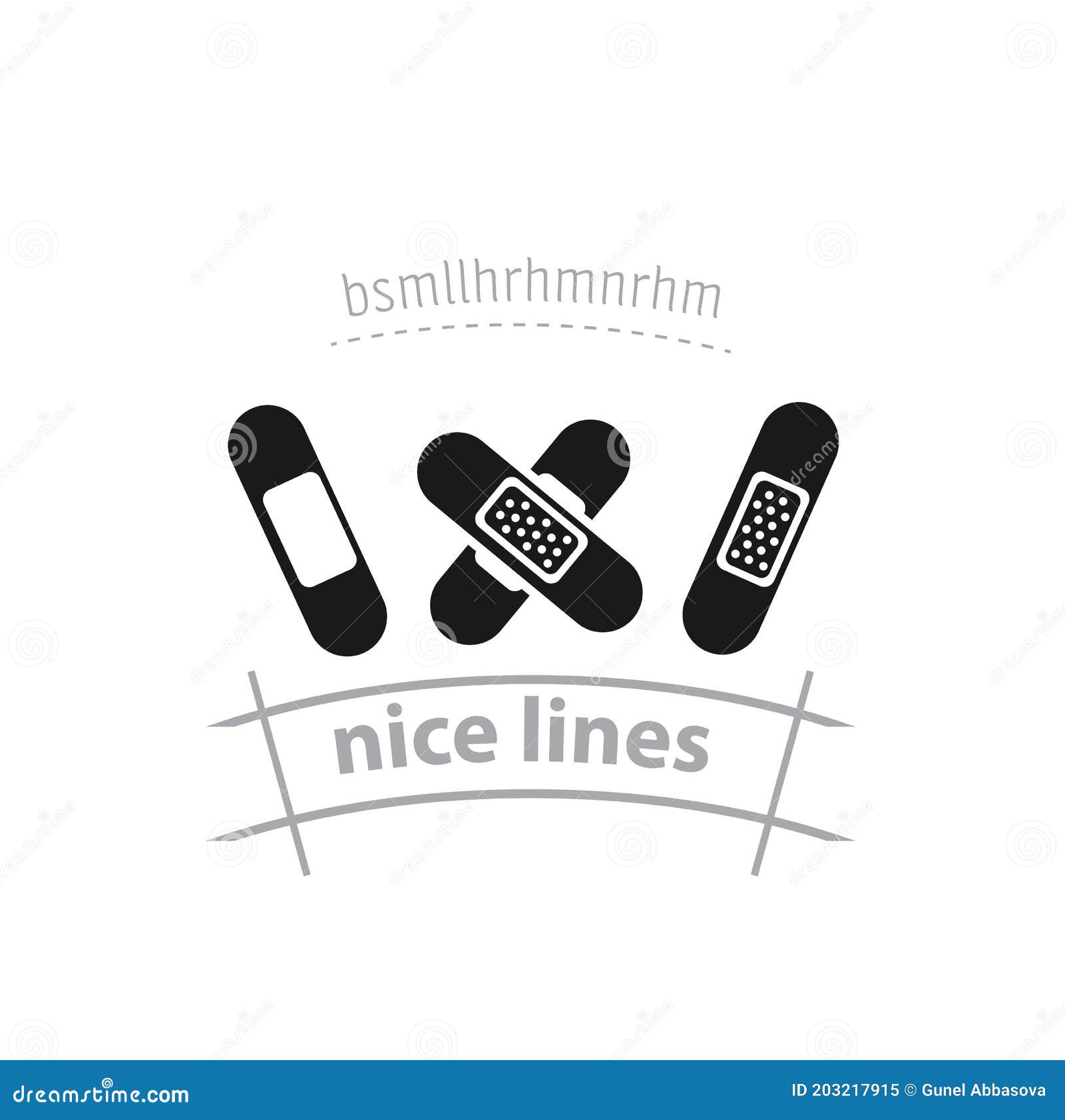 Wound Patch Isolated Icon. Medicine Design Element Stock Vector ...