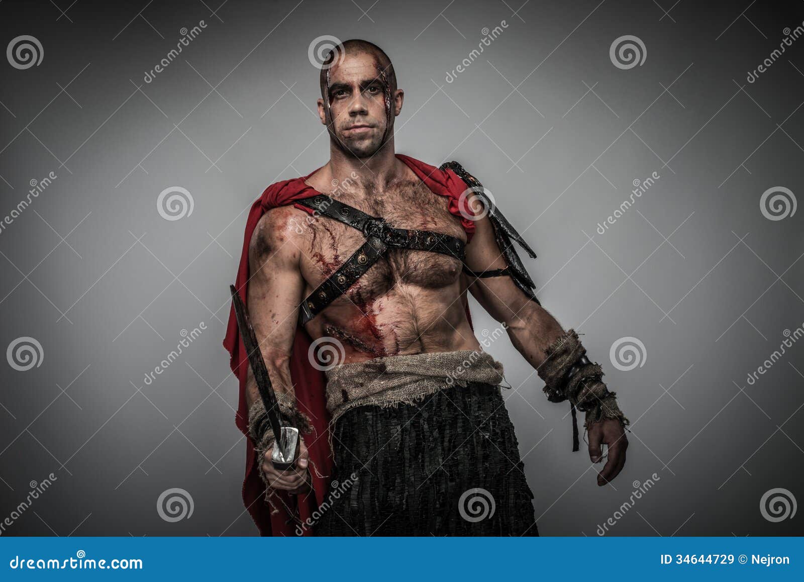 Wounded gladiator stock image. Image of empire, muscular - 34644729