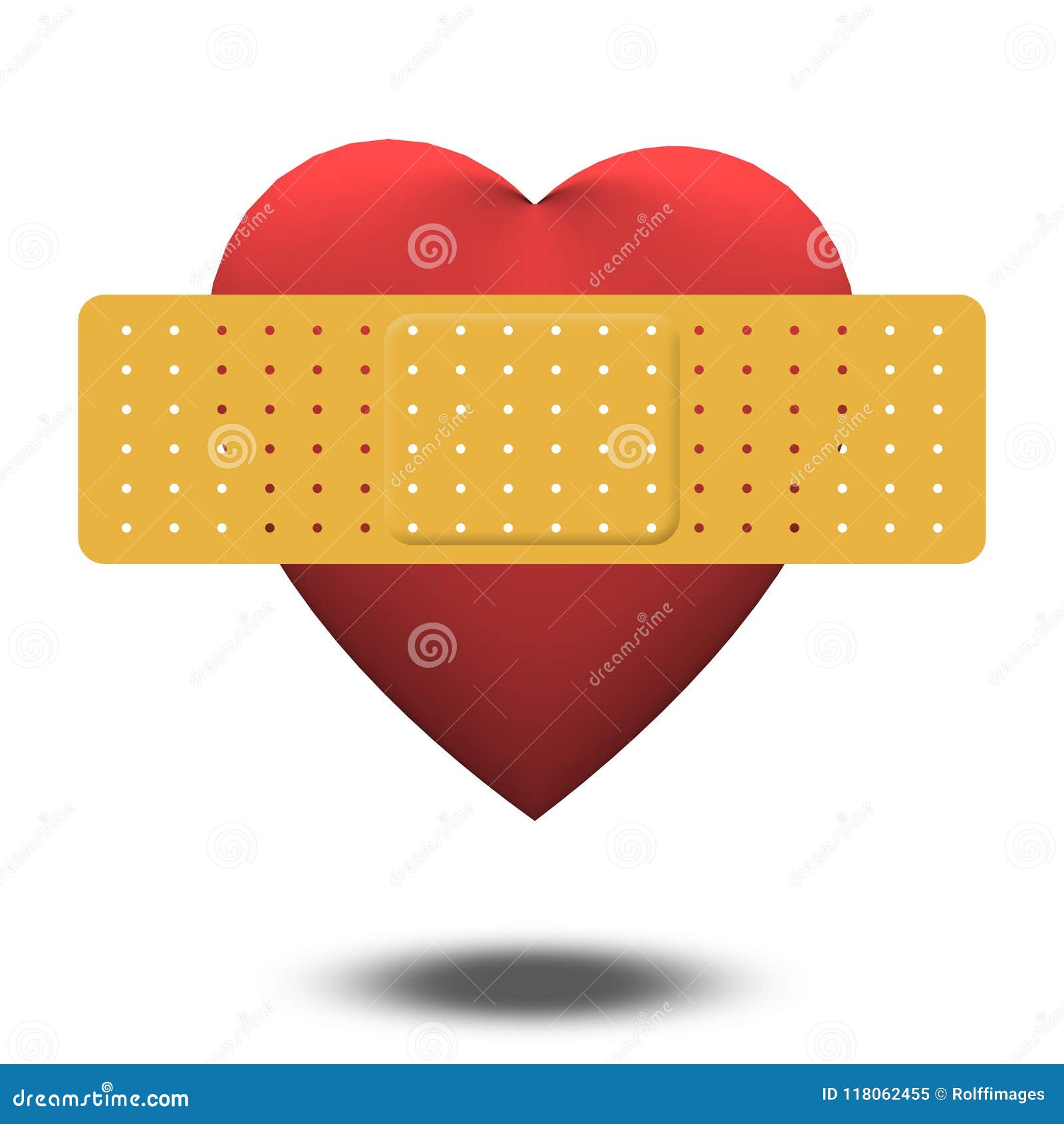 Wounded heart stock illustration. Illustration of hurt - 118062455