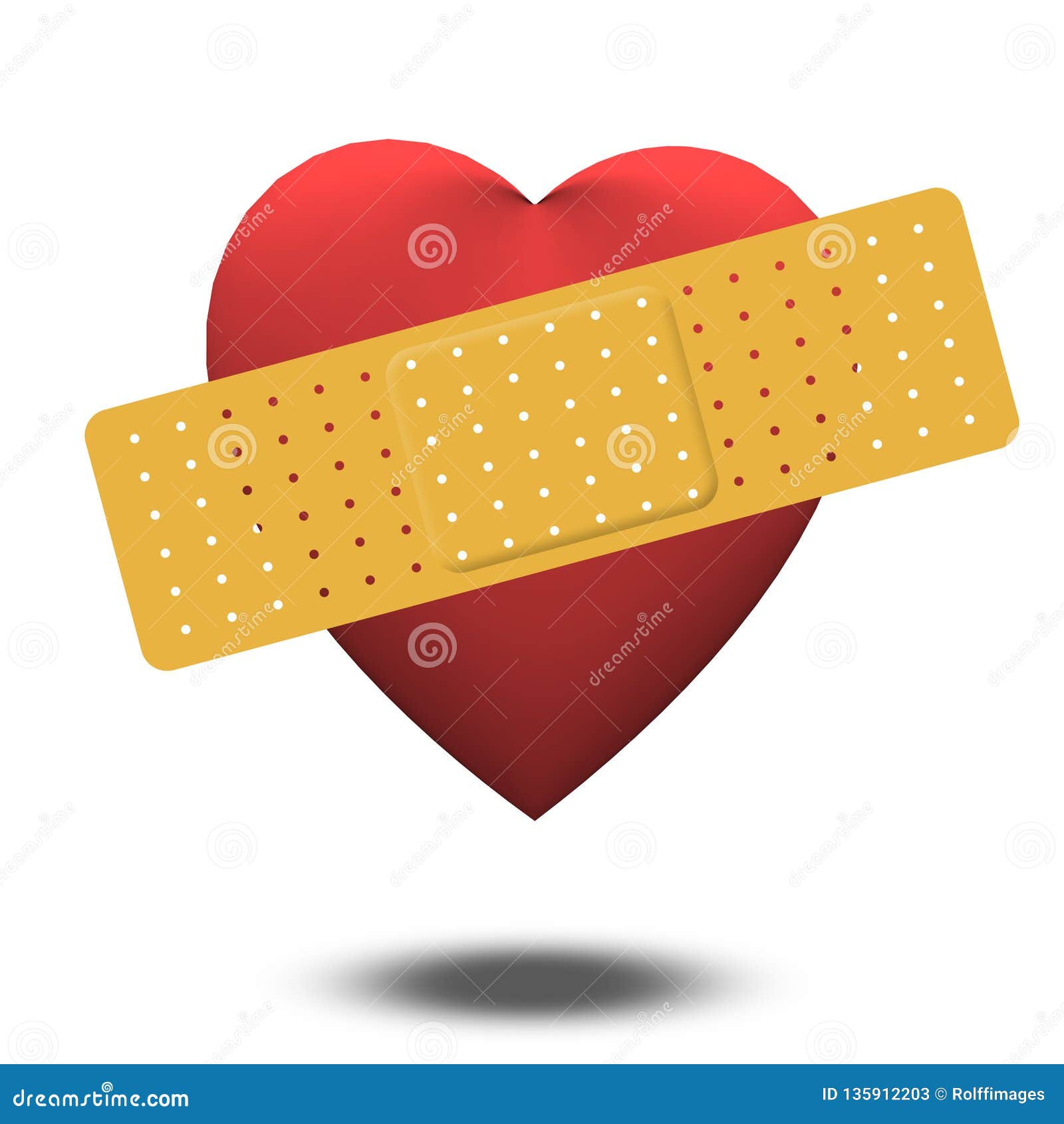Wounded heart stock illustration. Illustration of heartbreak - 135912203