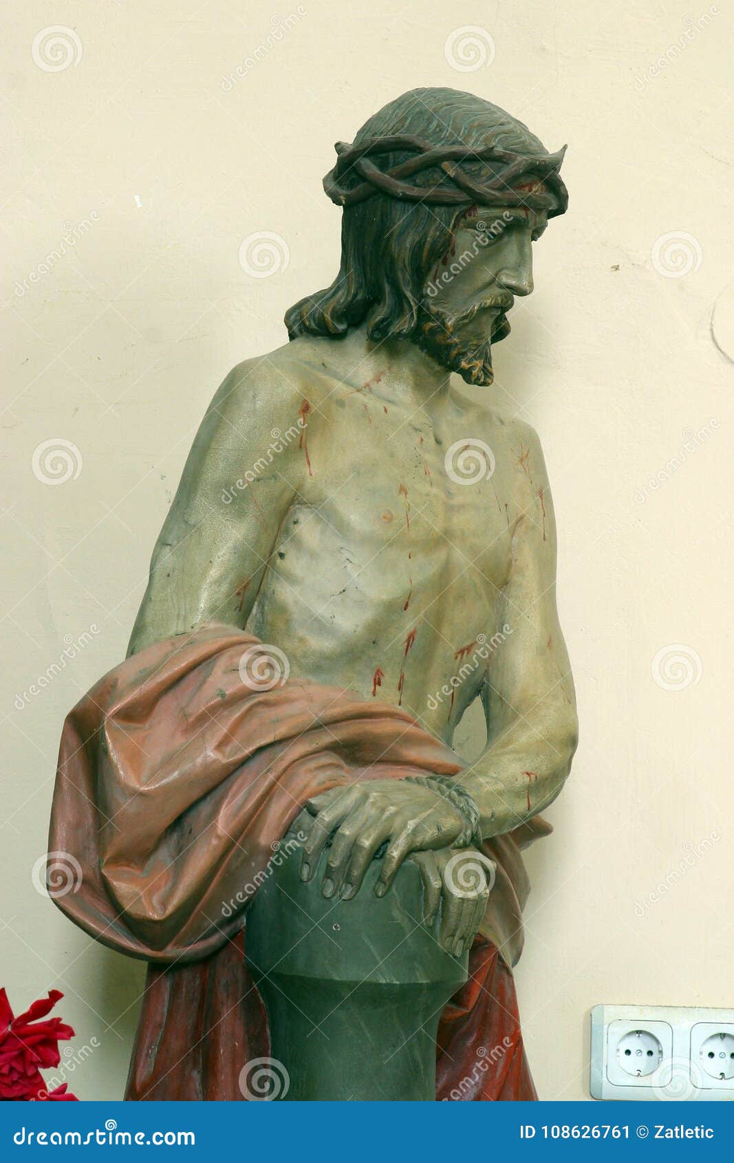 Wounded Jesus stock image. Image of historical, european - 108626761