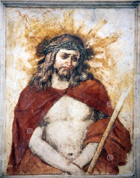 Wounded Jesus stock photo. Image of church, christian - 190581240