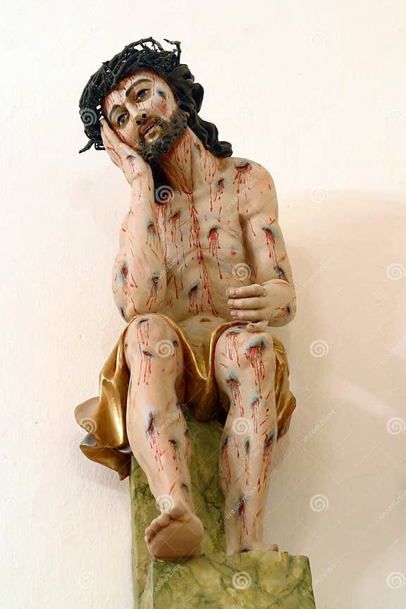 Wounded Jesus stock image. Image of catholic, faith, prayer - 20491829