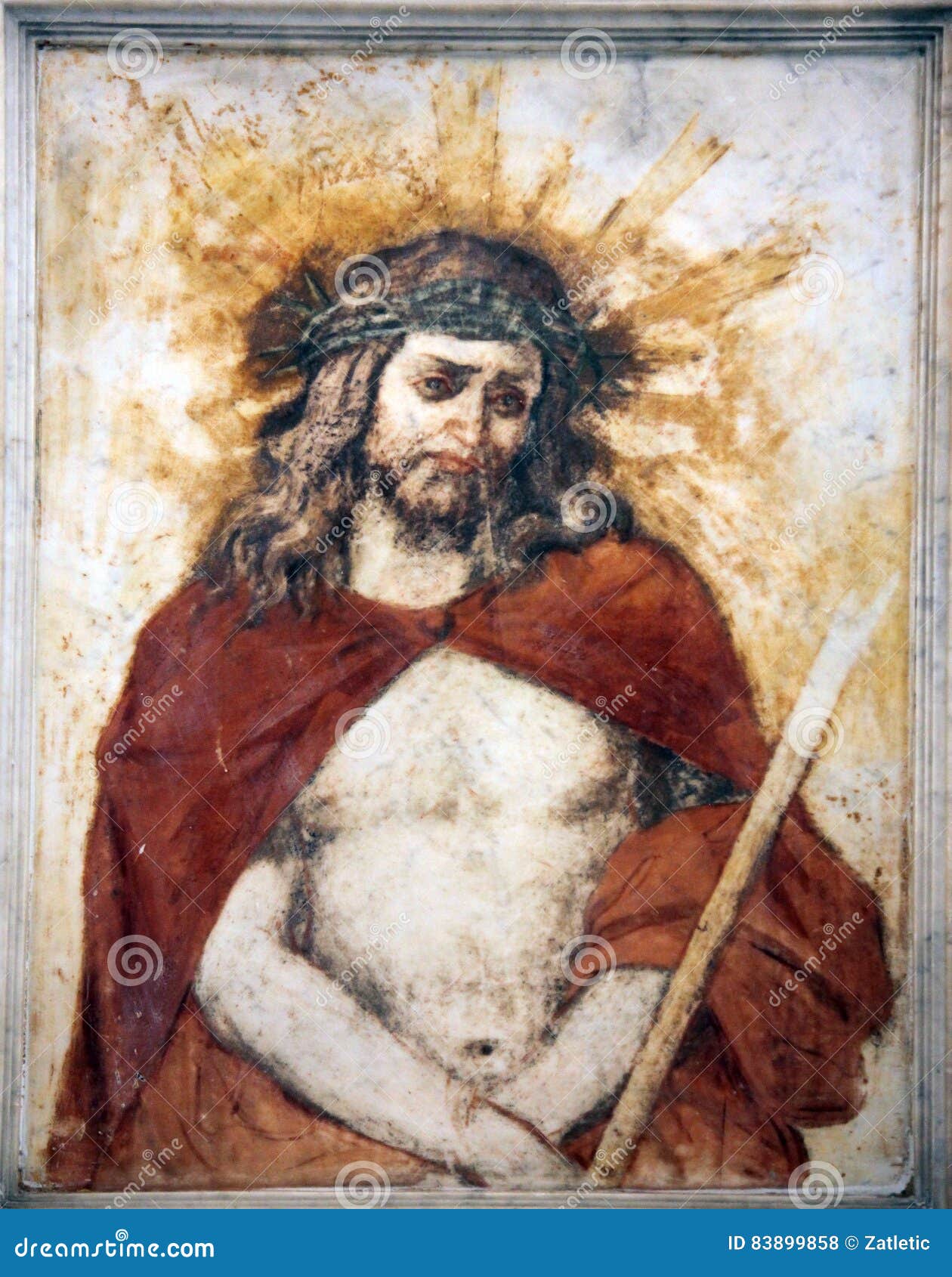 Wounded Jesus stock photo. Image of colorful, bible, good - 83899858