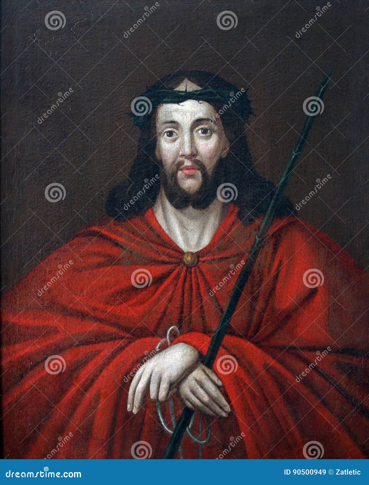 Wounded Jesus stock image. Image of gospel, croatia, holy - 90500949