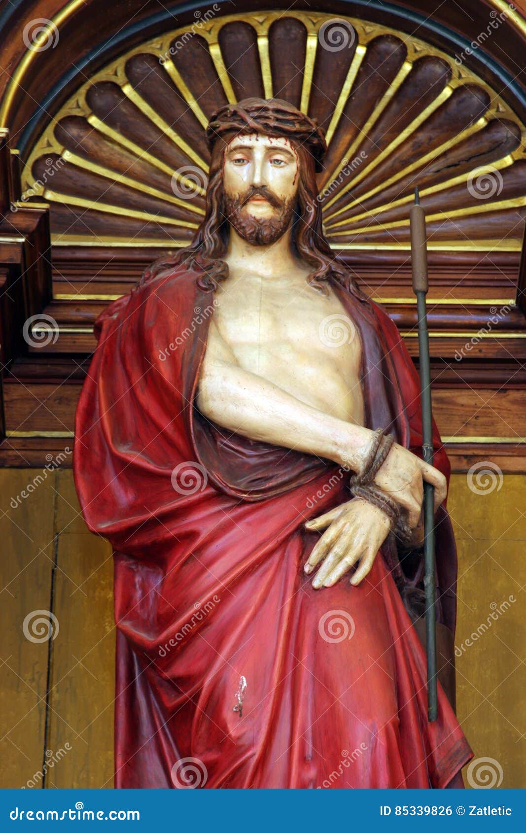 Wounded Jesus stock photo. Image of colored, historical - 85339826