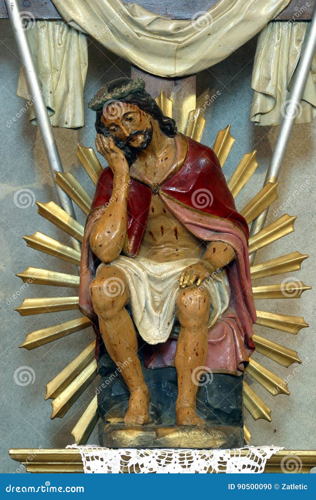 Wounded Jesus stock photo. Image of ceremony, blessed - 90500090