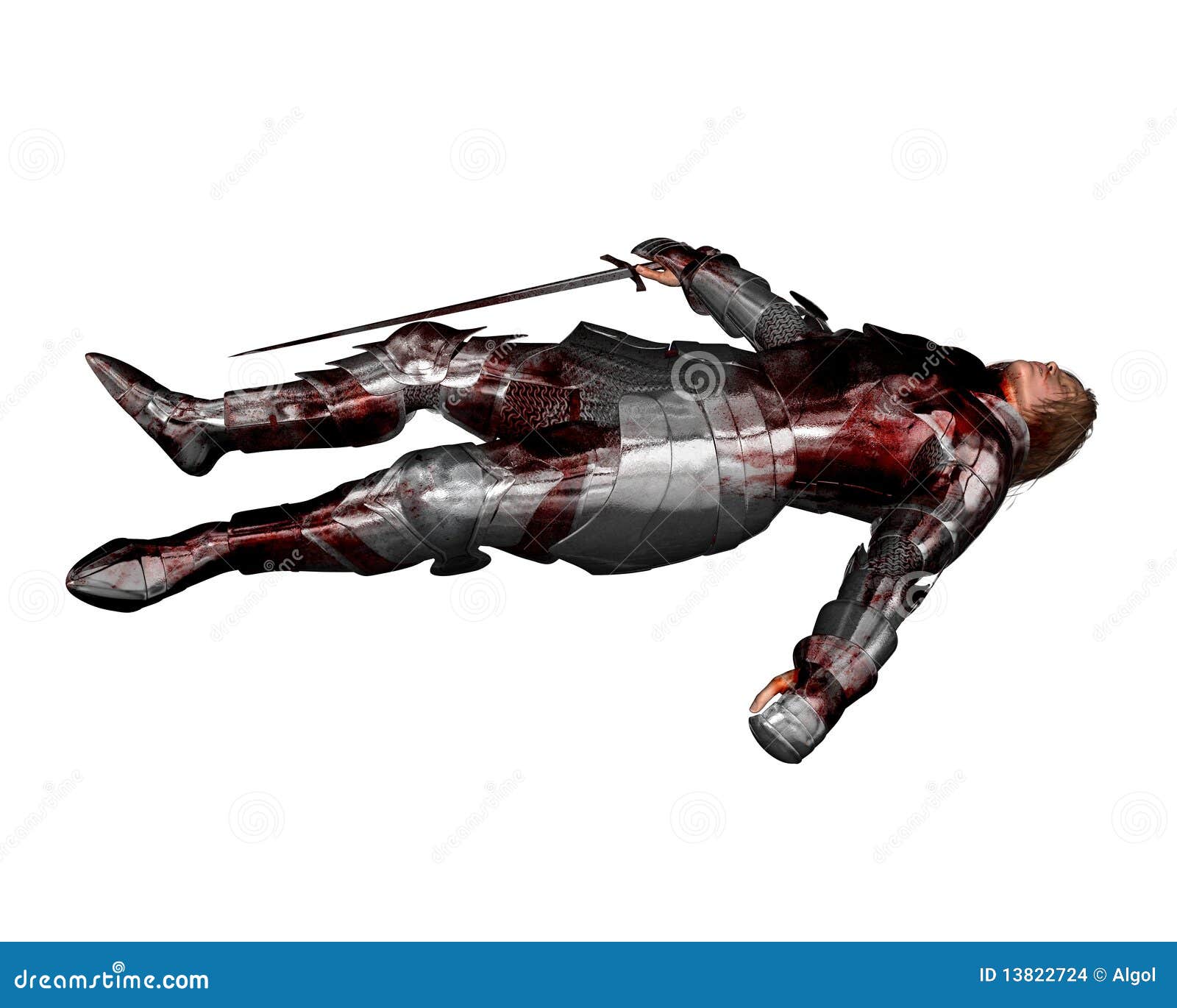 Wounded Knight - 3 stock illustration. Illustration of metallic - 13822724