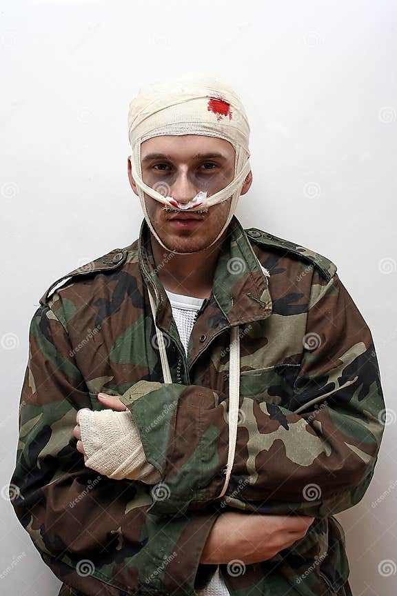 Wounded person stock image. Image of blood, examination - 1588583