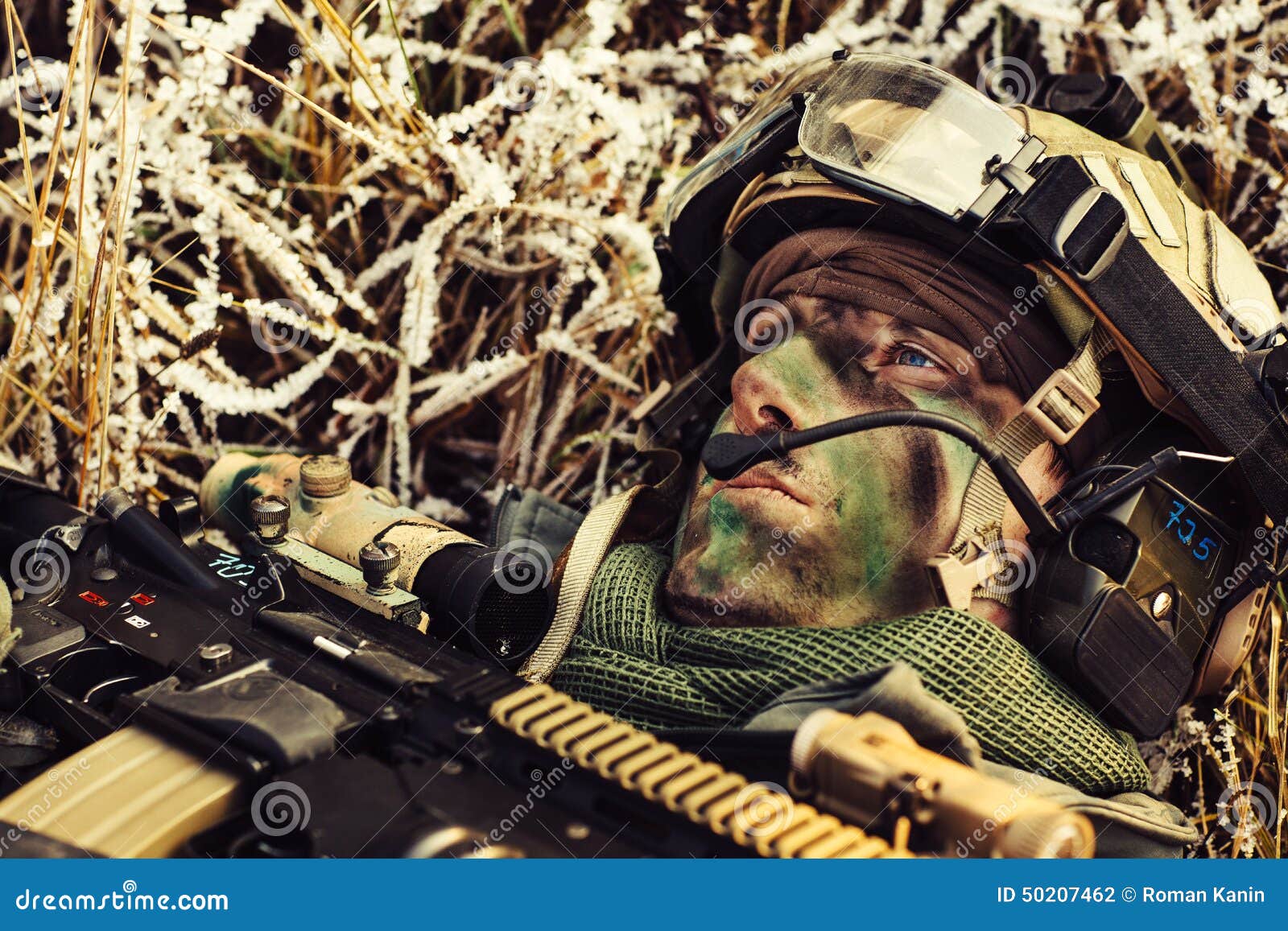 Wounded Soldiers Lying on the Ground and Looking Up at the Sky Stock ...