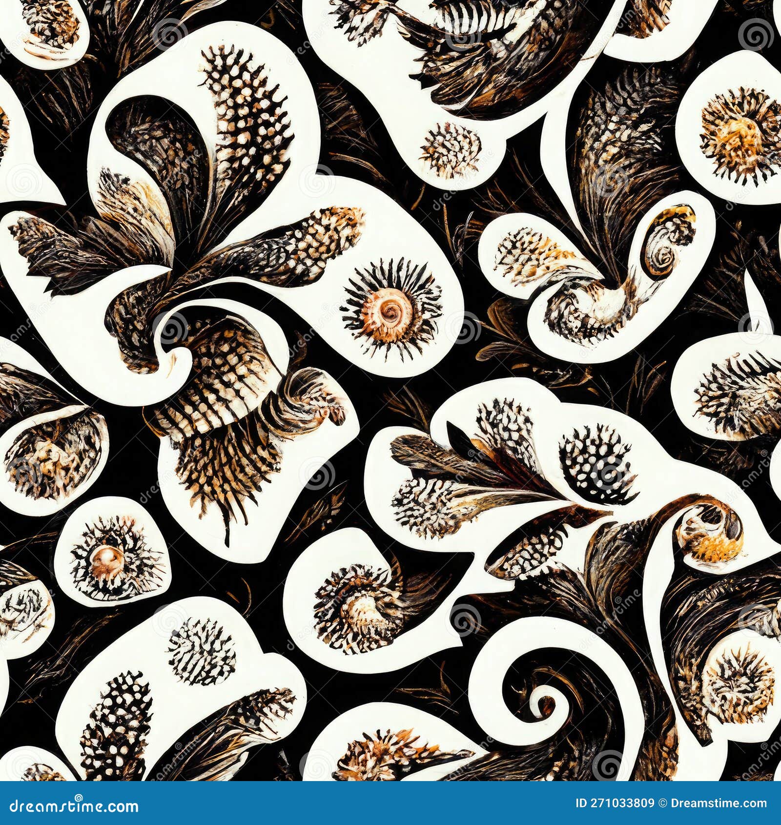 Woven Artistry, Damask Seamless Pattern Design Stock Image - Image of ...