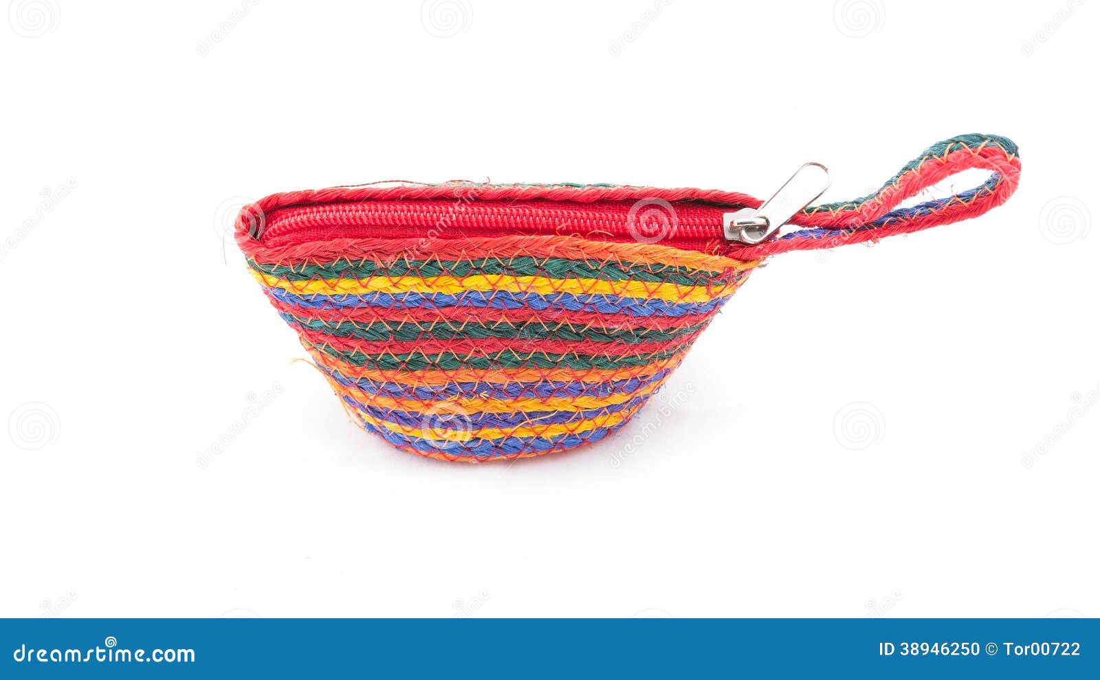 Woven Bag is Rope Pattern for Money Pouch on a W Stock Photo - Image of ...