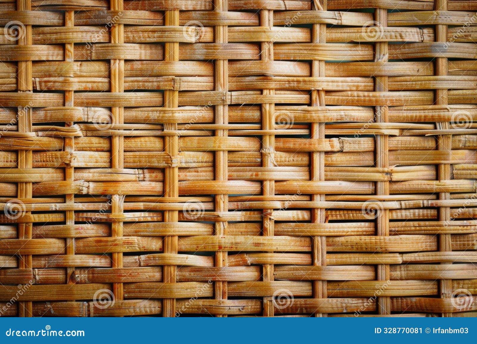 Woven Bamboo Mat Texture Creates Intricate Pattern Concept Stock Image ...