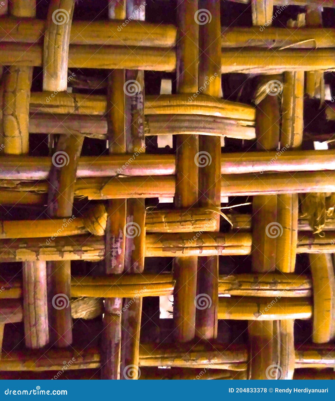 Woven bamboo pattern stock photo. Image of wood, hardwood - 204833378