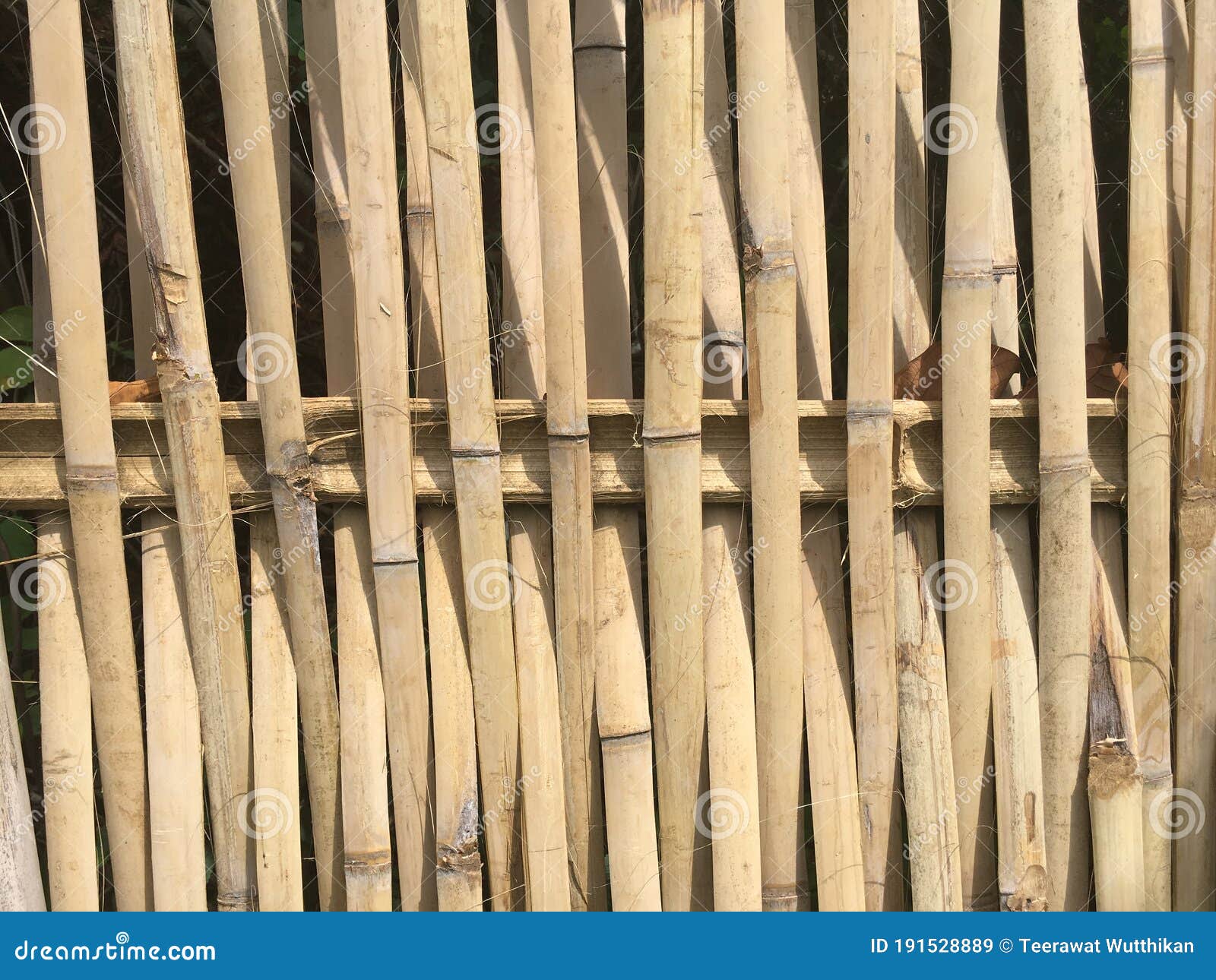 Bamboo Weaved into Walls Texture Background Stock Image - Image of ...