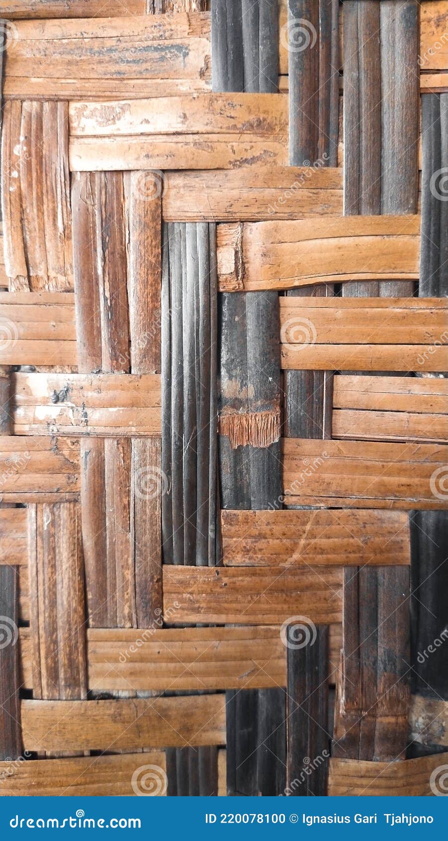 Woven bamboo wall. stock photo. Image of hardwood, door - 220078100