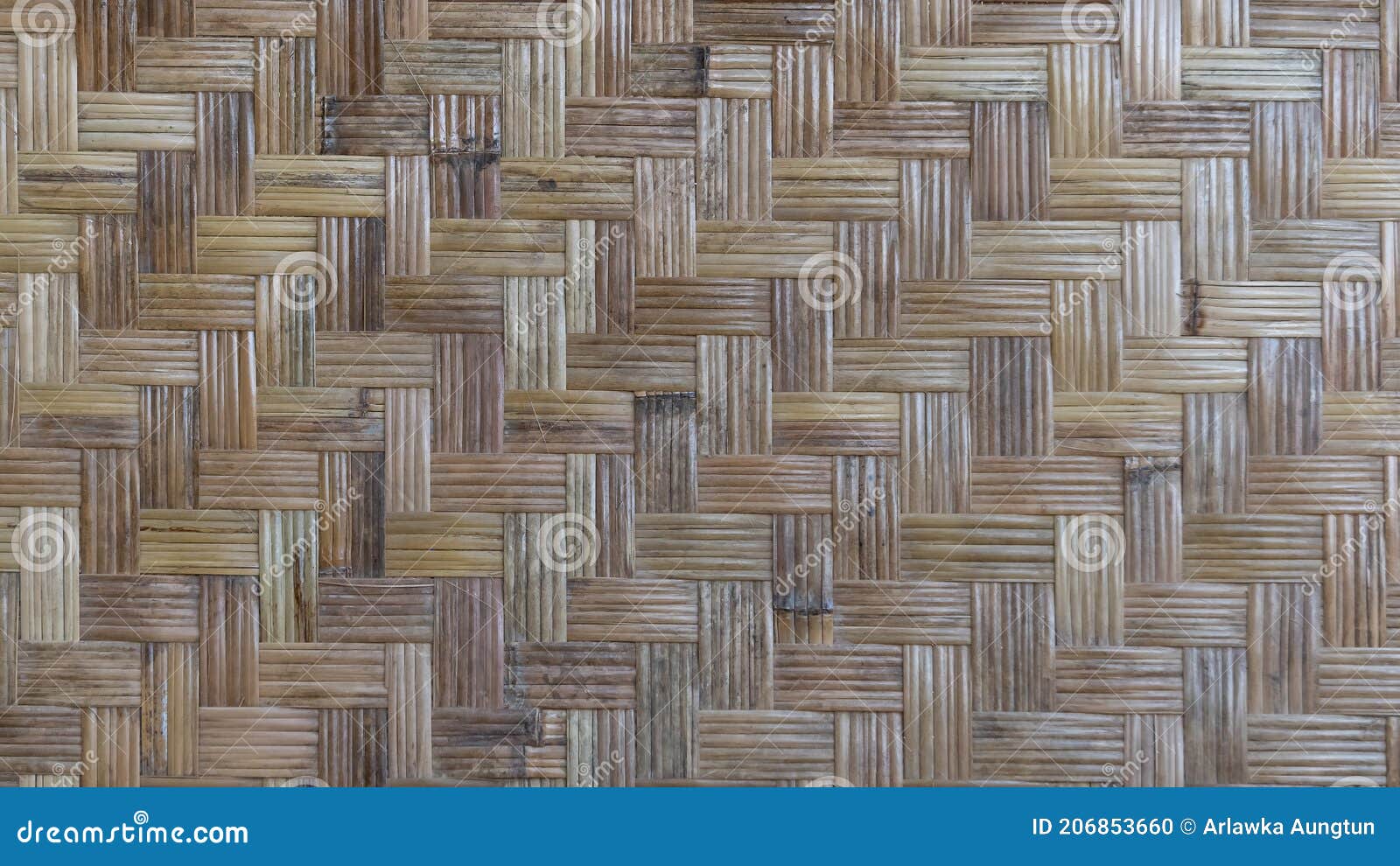 Woven Bamboo Wall with a Beautiful Pattern and an Be Used As a ...
