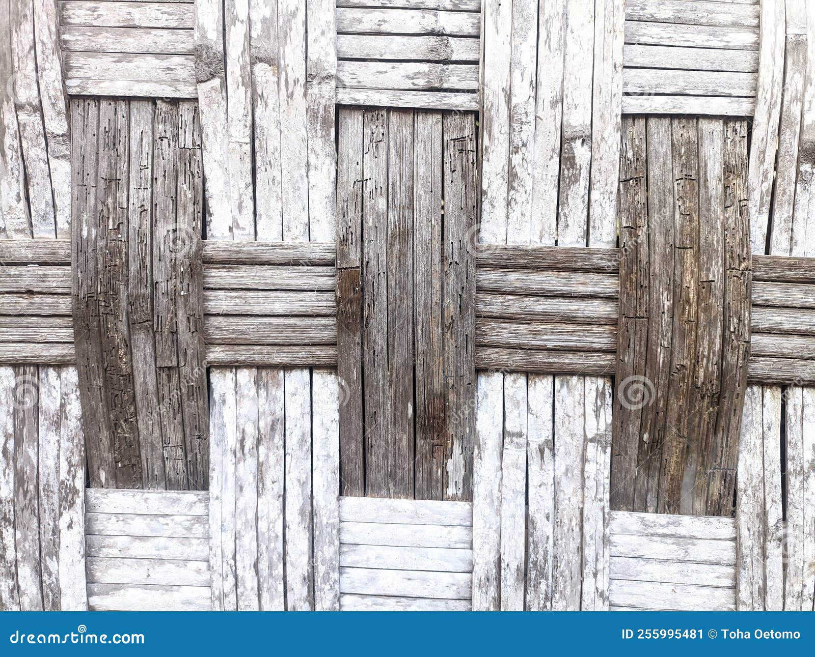 Woven Bamboo Wall Pattern Texture Stock Image - Image of column ...