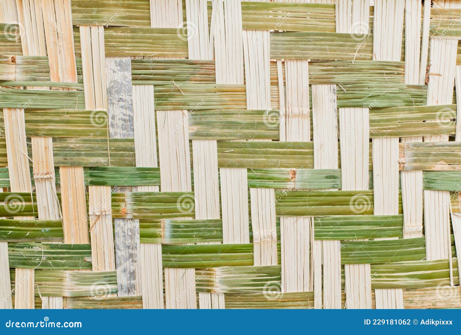Woven bamboo walls stock photo. Image of close, asian - 229181062