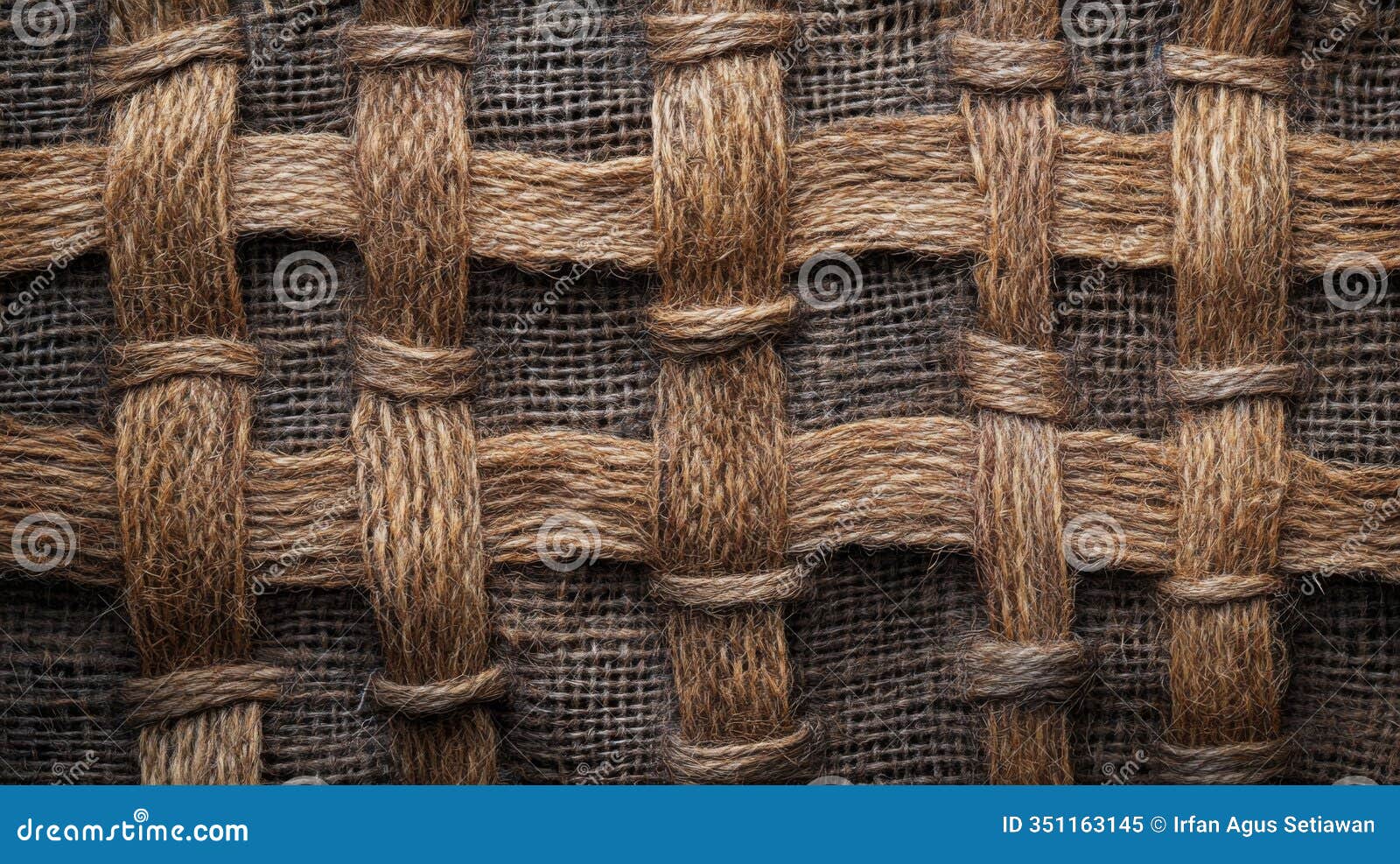 Woven Burlap Texture with Thick Brown Threads Stock Illustration ...