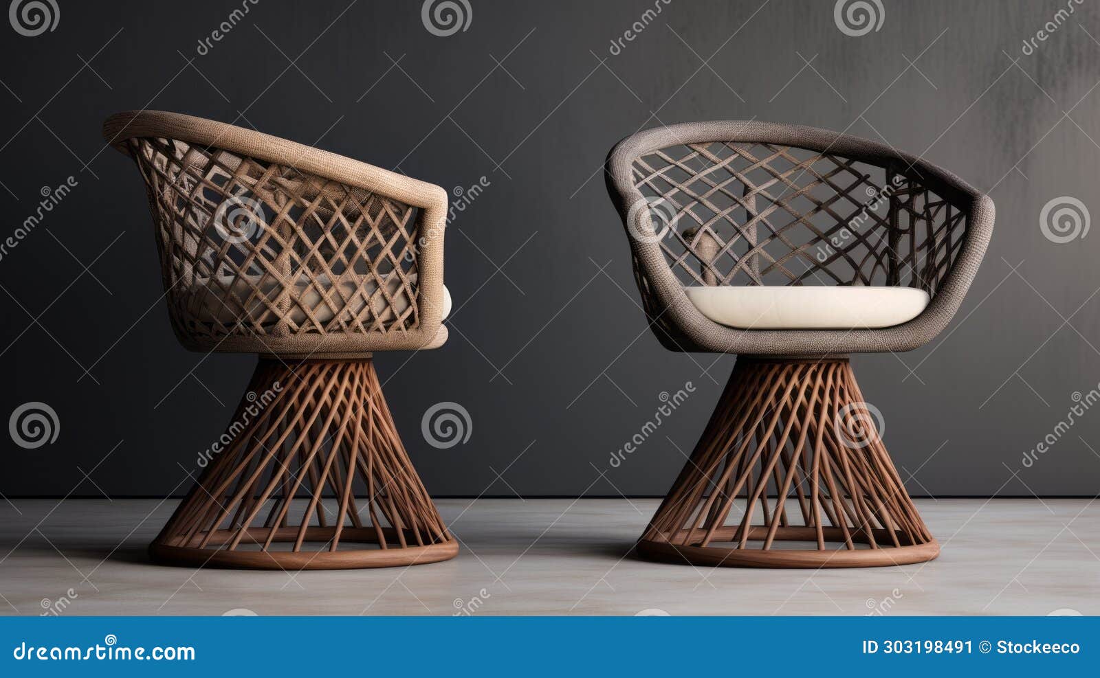 Woven Chairs with Octane Render Style: Tony Orrico, Rustic Textures ...