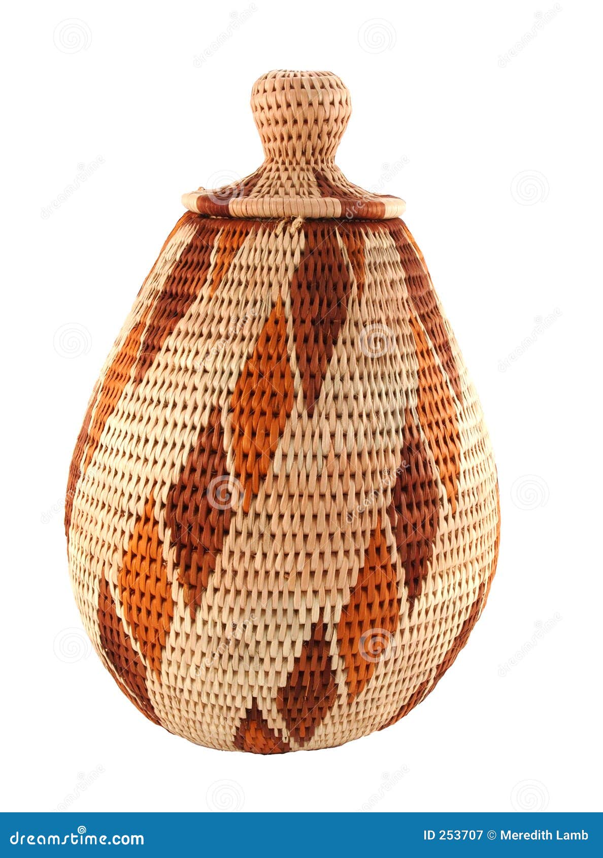 Woven Closed Basket from Botswana Stock Image - Image of closed, brown ...