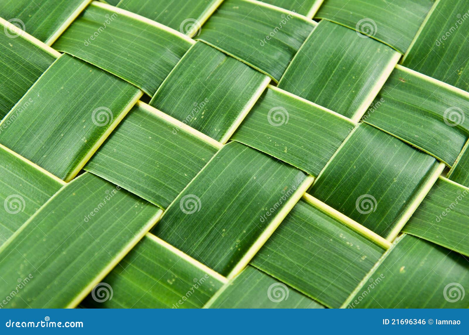 Woven Coconut Leaves Texture Stock Photo - Image of background, fiber ...