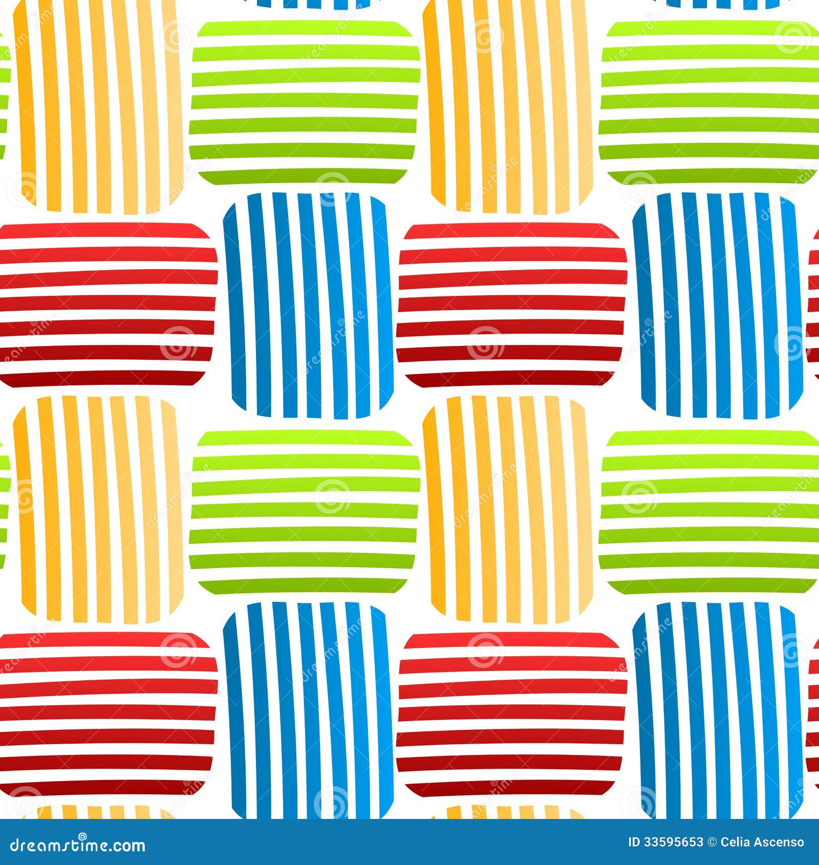 Woven Colored Stripes Seamless Pattern Stock Illustration ...