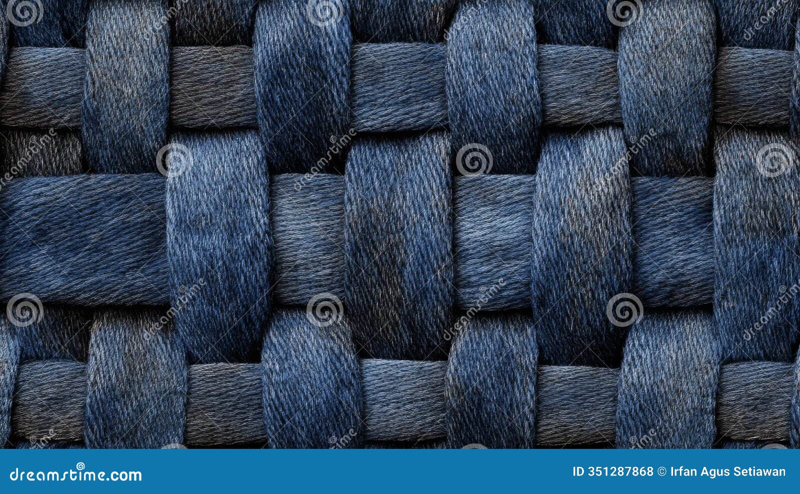 Woven Denim Fabric Texture Close Up Detail Stock Illustration ...
