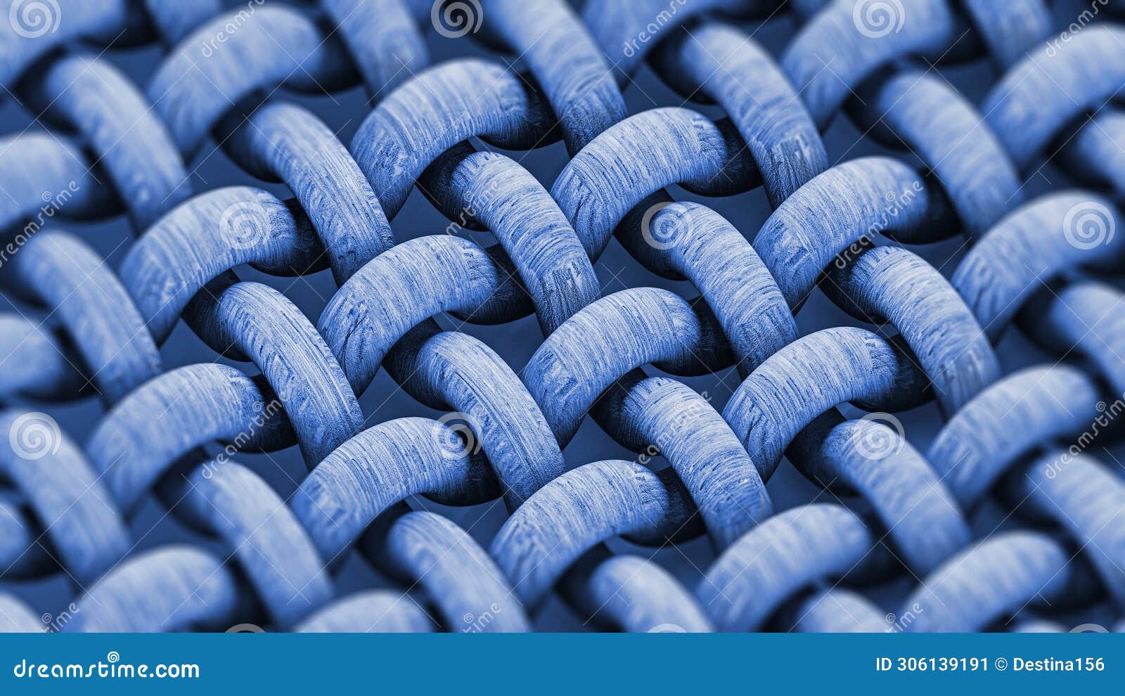 Woven Fabric Detail Under Microscope. 3D Illustration Stock ...