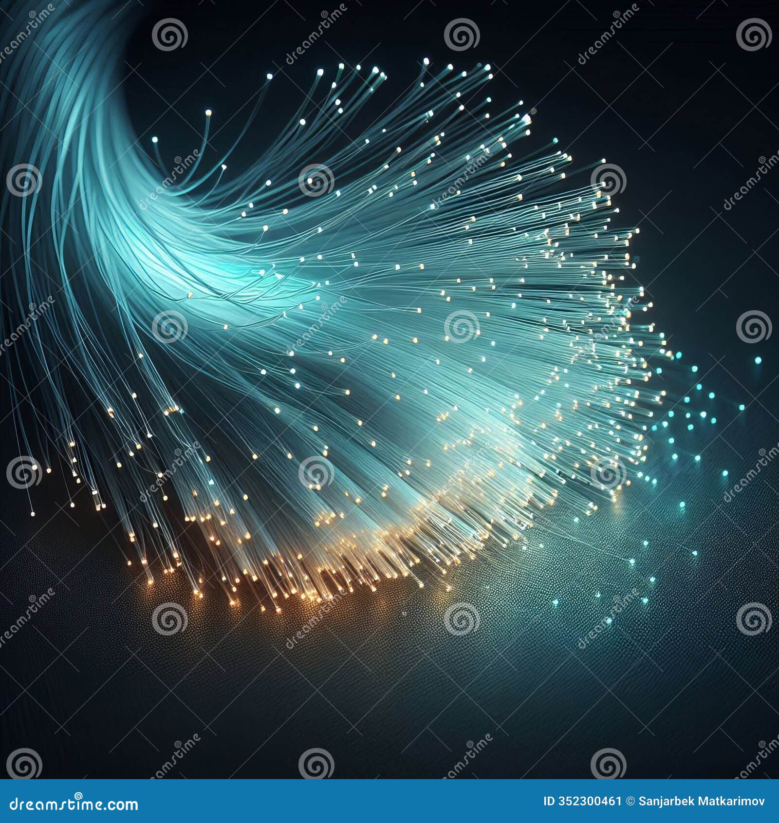 Woven Fiber Optic Cable stock illustration. Illustration of woven ...