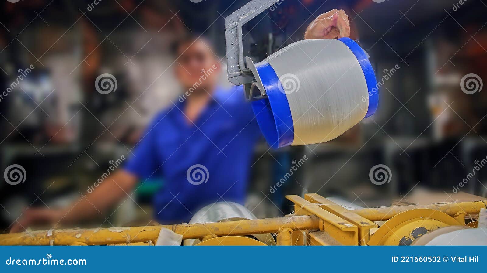 Woven Fiberglass Roving in a Soft Cockpit Stock Photo - Image of mill ...