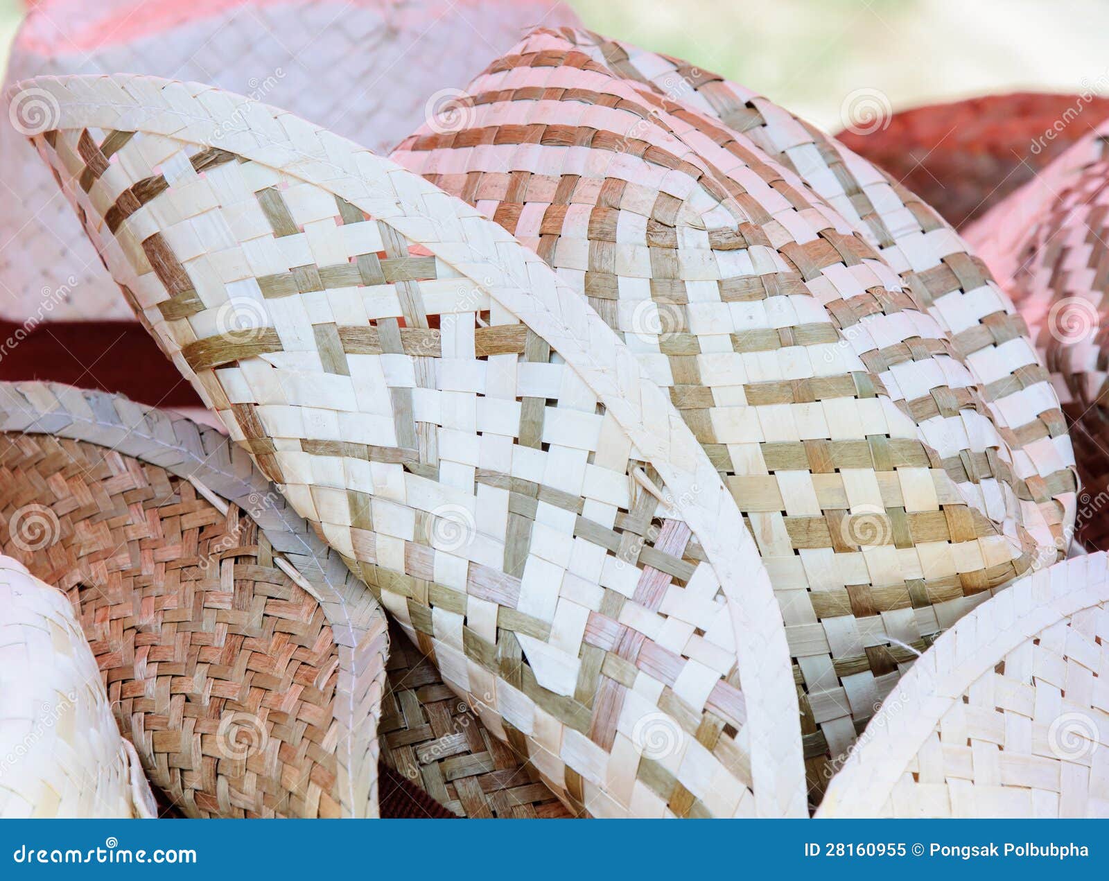 Woven hat stock image. Image of heat, accessories, leaf - 28160955