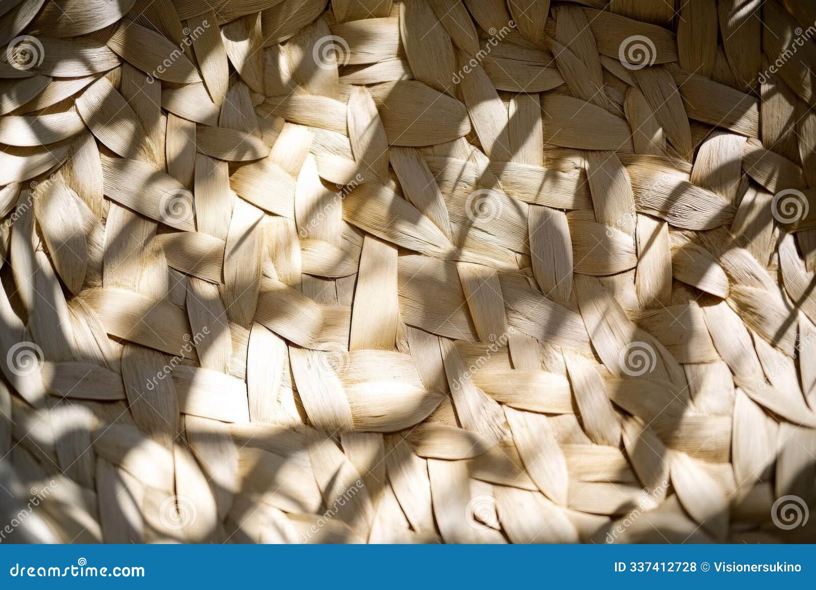 Woven Natural Material with Light and Shadow Patterns Stock ...