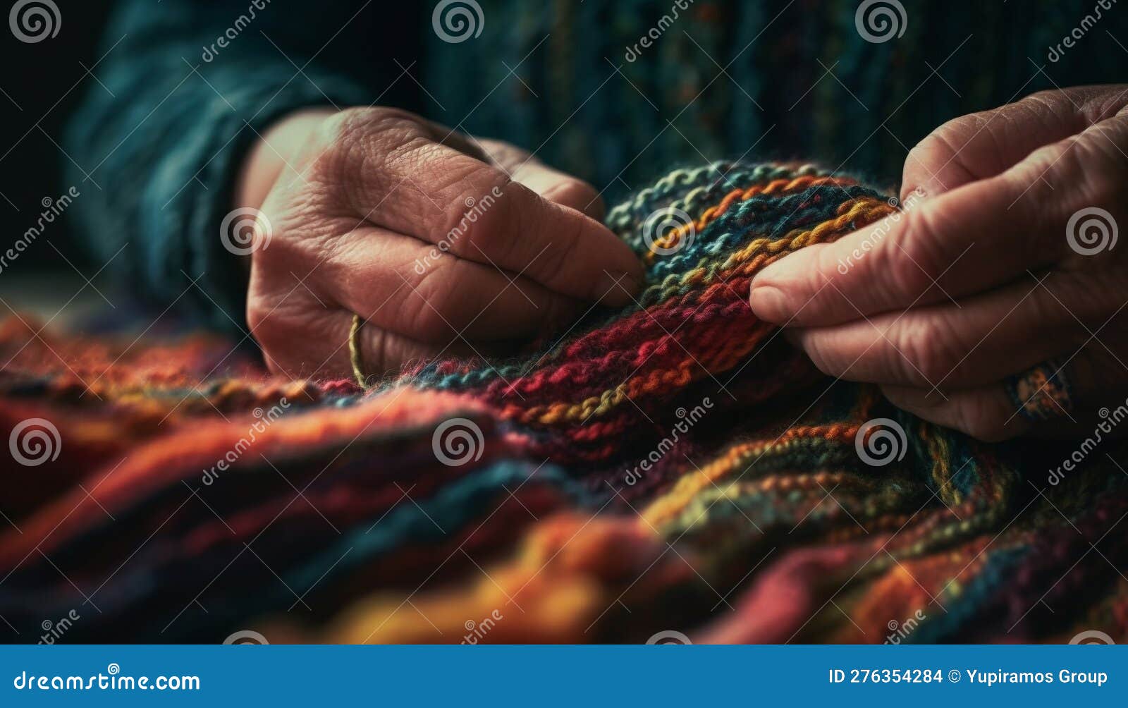 Woven Pattern Crafted by Skilled Human Hands Generated by AI Stock ...