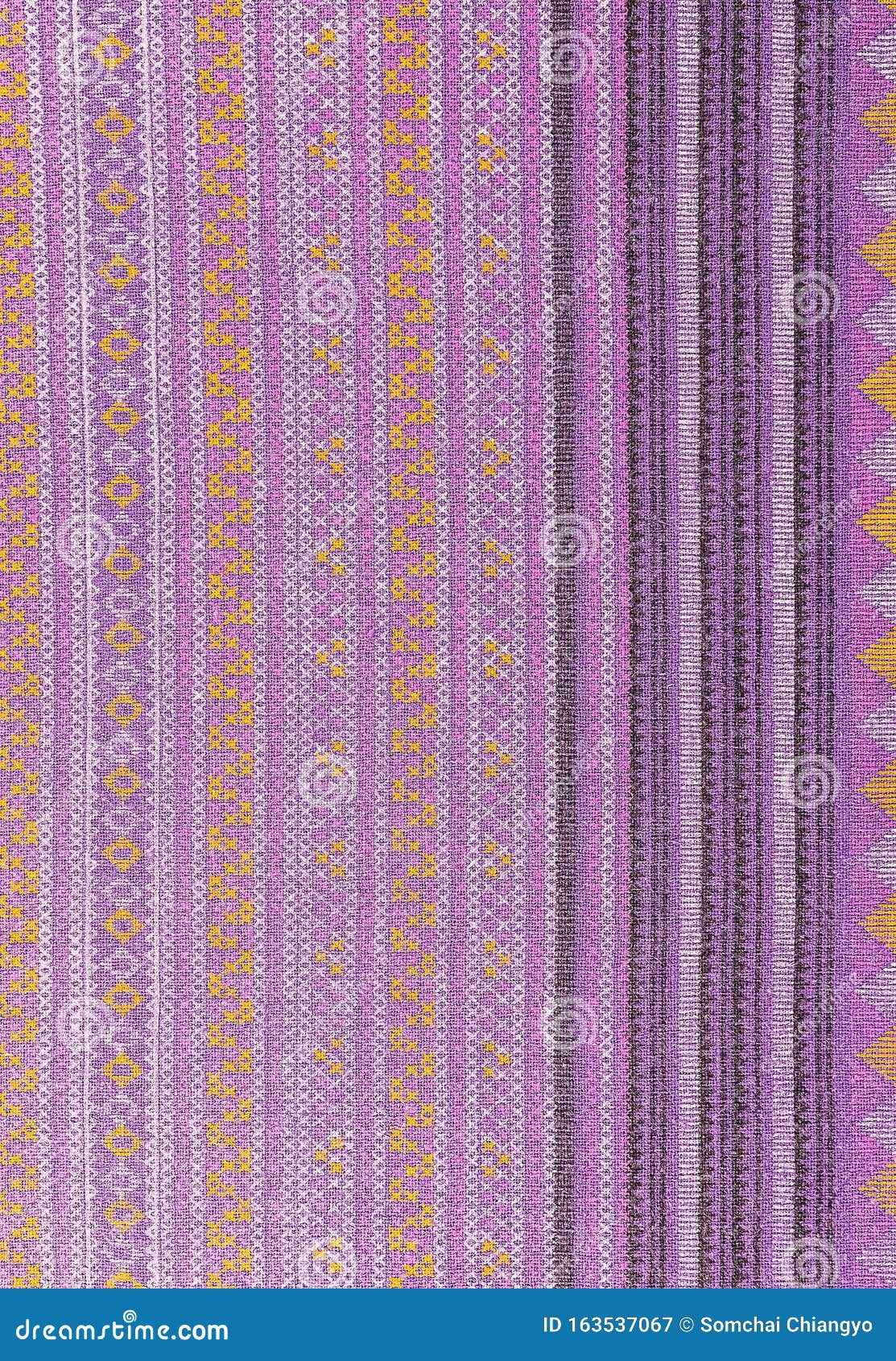 Woven Pattern on the Fabric Stock Image - Image of colorful, artistic ...