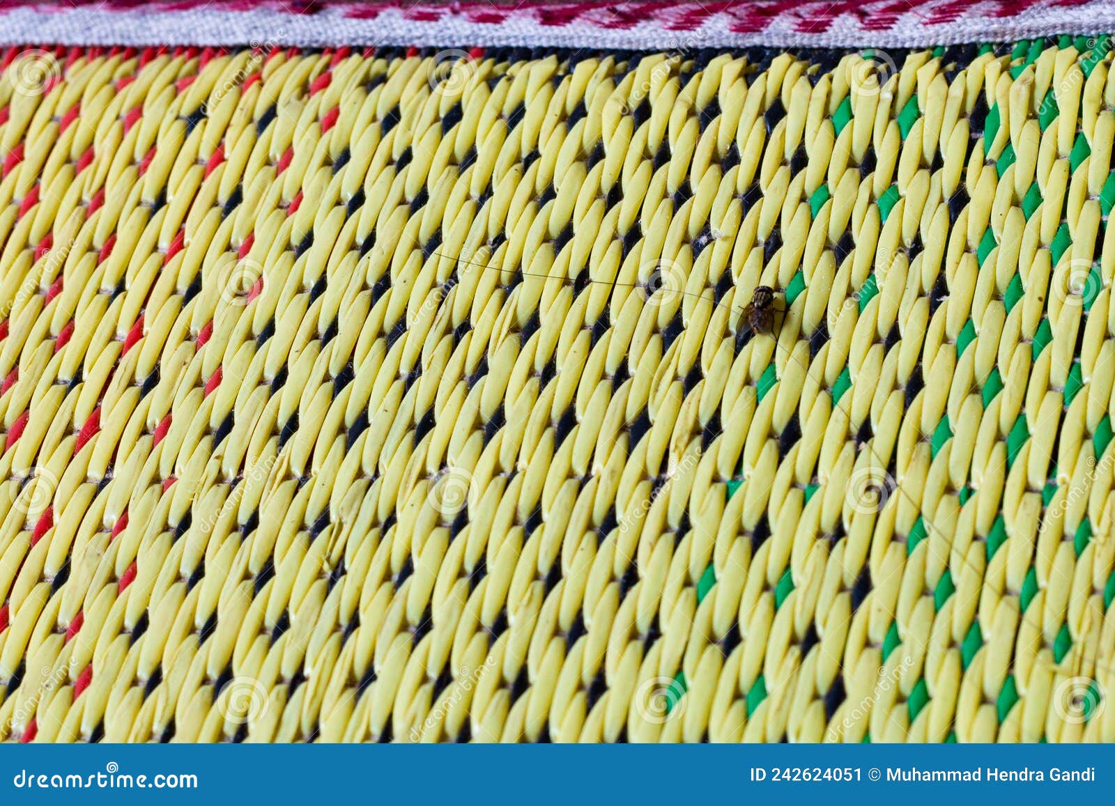 Woven Pattern Texture for Traditional Mats Made of Recycled Plastic ...