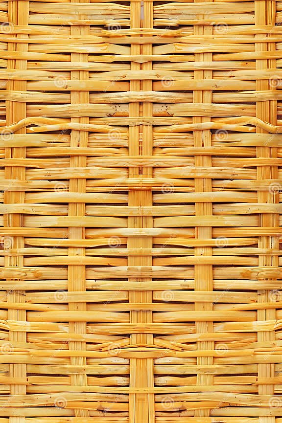 Woven Rattan Background with Empty Space for Text. Generative AI Stock ...