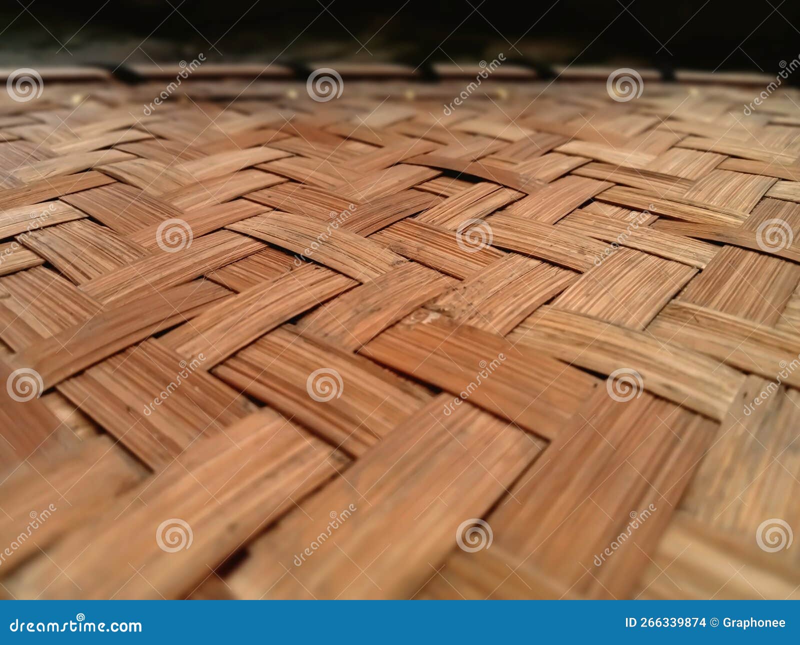 Woven Rattan or Bamboo Forms an Interesting Pattern Stock Photo - Image ...