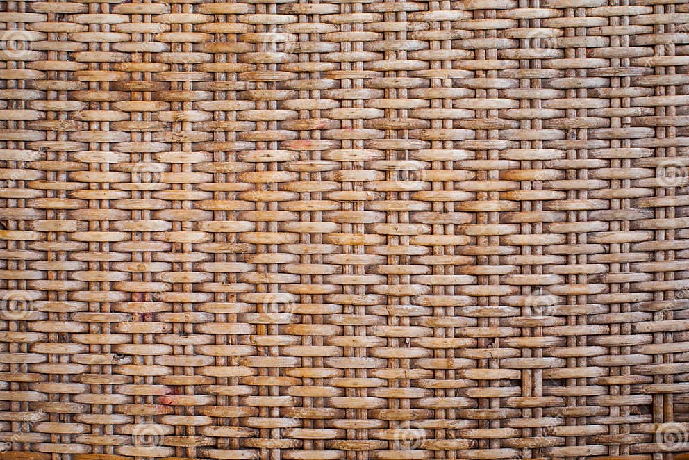 Woven Rattan with Natural Patterns Stock Image - Image of interior ...
