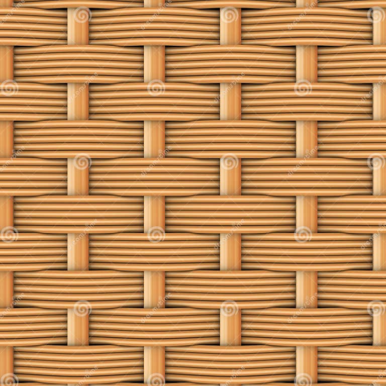 Woven Rattan with Natural Patterns Stock Illustration - Illustration of ...