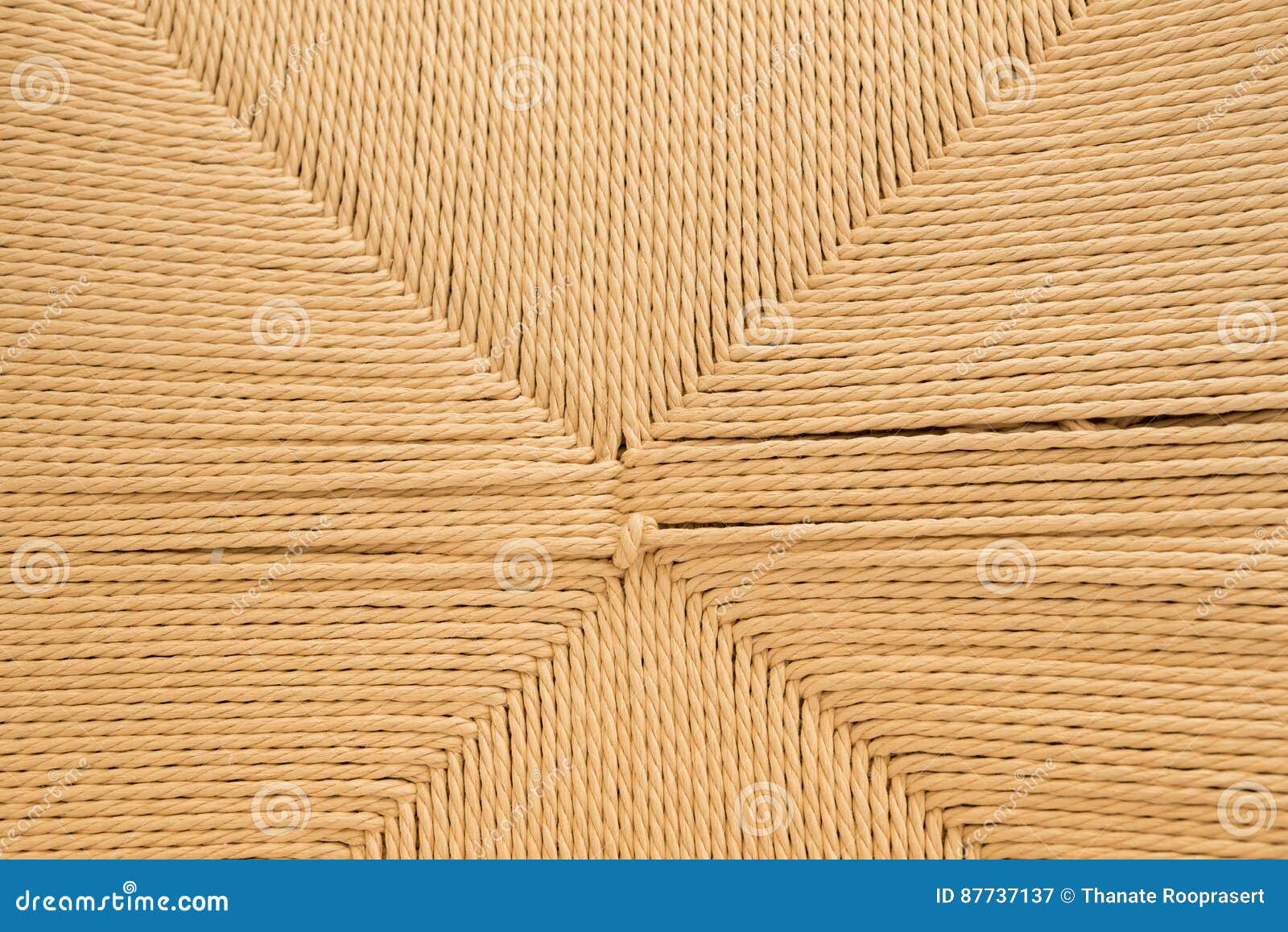 Woven Rope from Paper Recycled. Stock Image - Image of hemp, paper ...