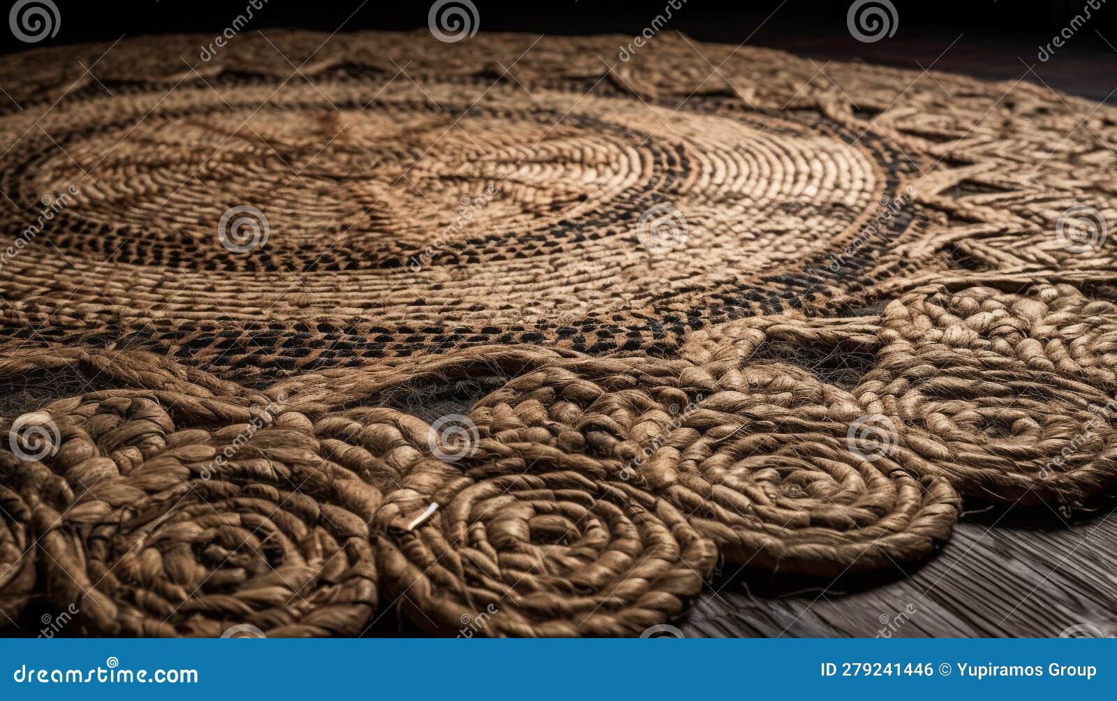 Woven Rope Pattern Ties Nautical Vessel Rigging on Sailing Ship ...
