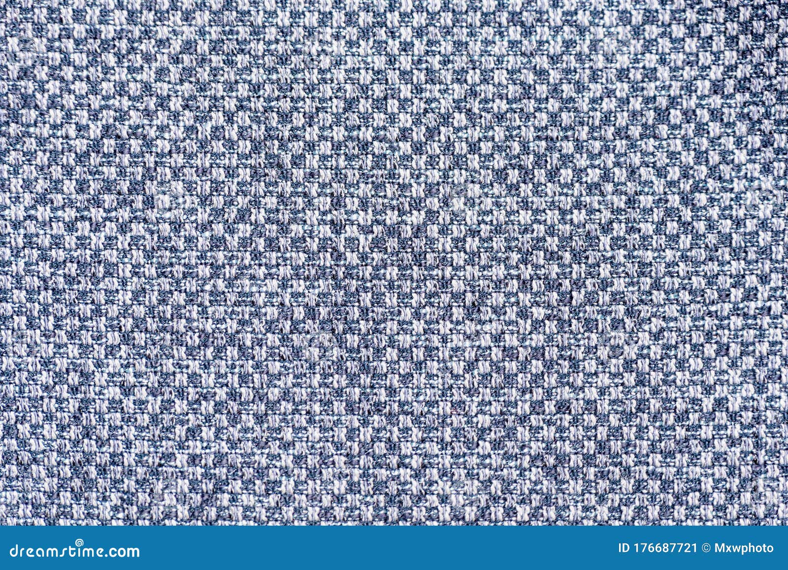 Woven Rough Textile Structure Fabric Blue and White Colored Stock Image ...