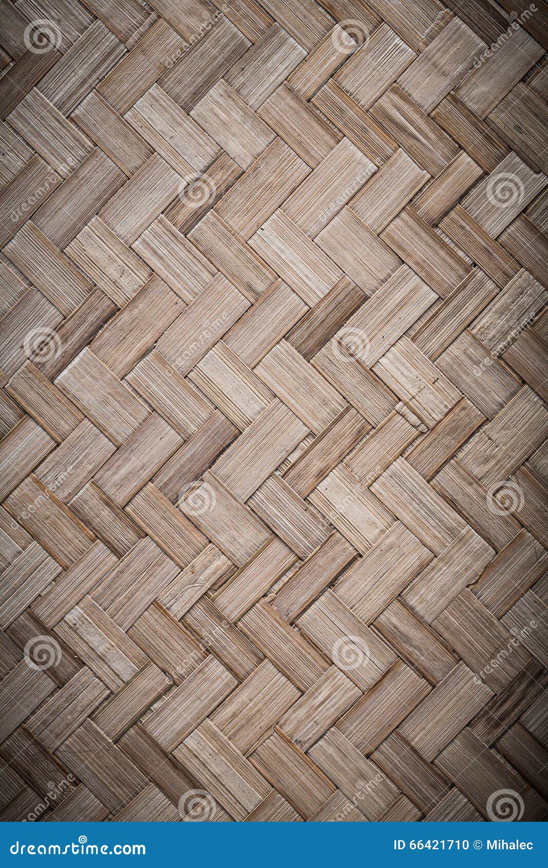 Woven Rowing Wooden Matting Top View Stock Photo - Image of textured ...