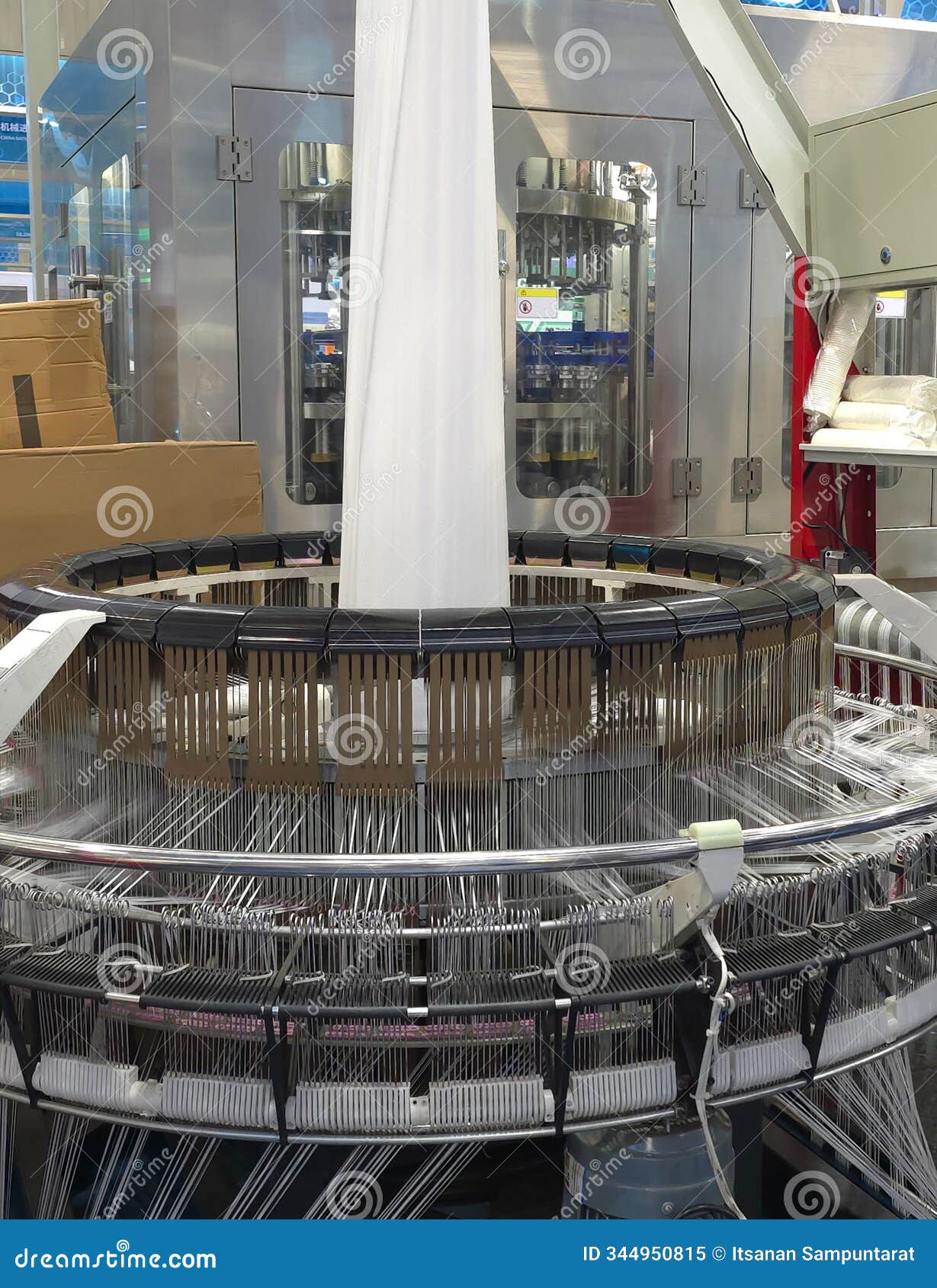 Woven sacks machine stock image. Image of machine, fiber - 344950815
