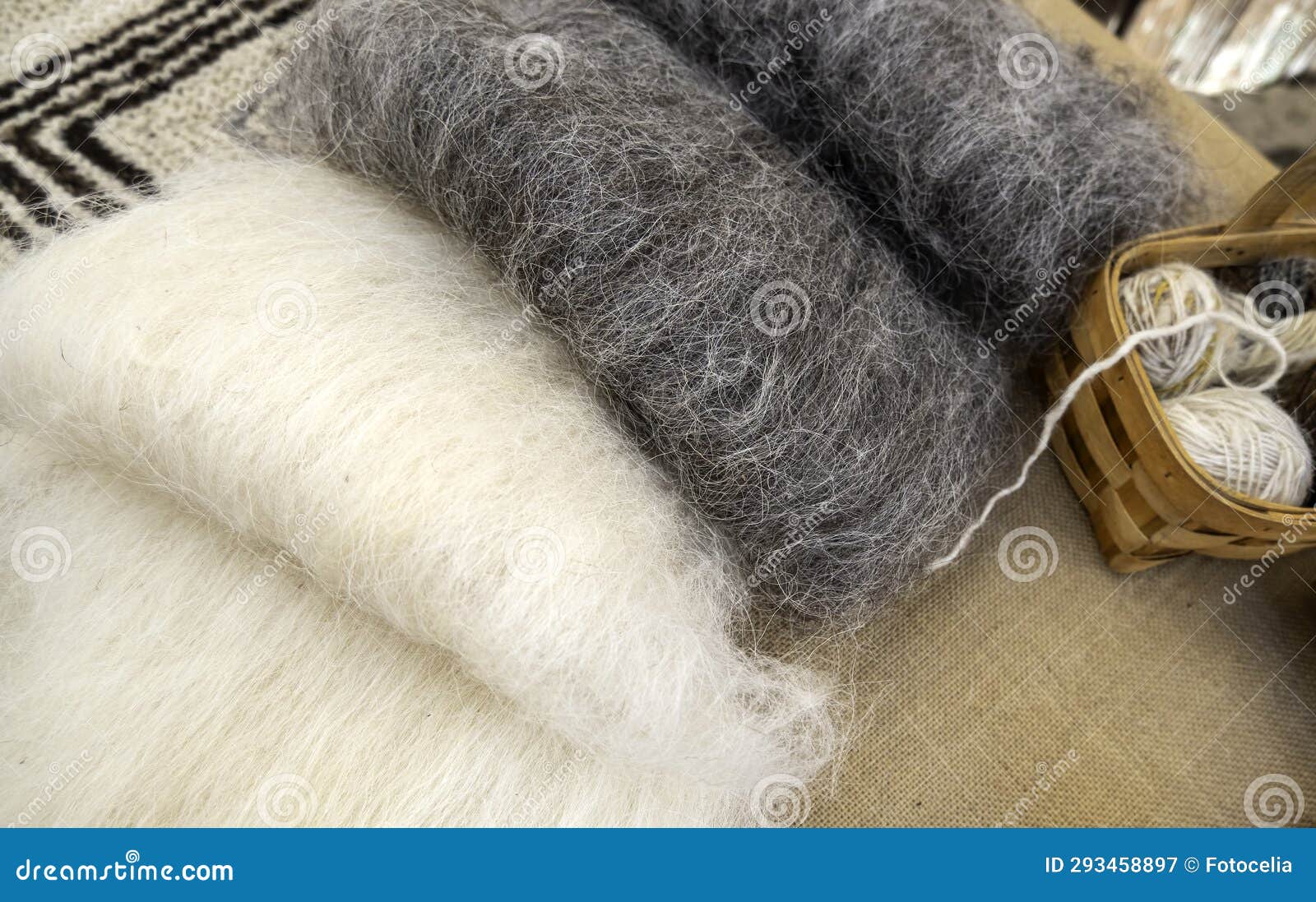 Woven sheep wool stock image. Image of homemade, clean - 293458897